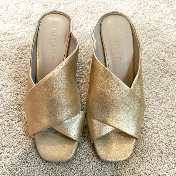 1. State | Shoes | State Gold Heels | Poshmark